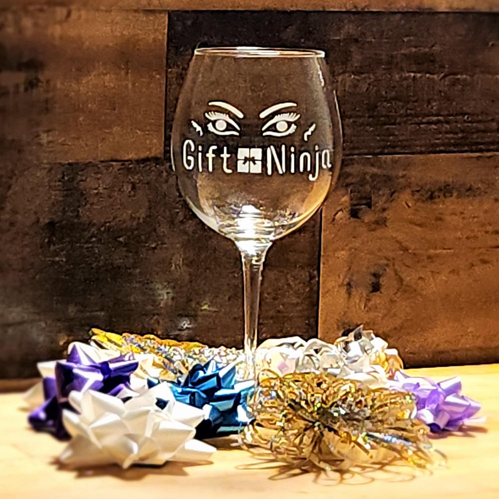 Gift Ninja Wine Glass - Etchworld.com - Glass Etching Supplies Superstore