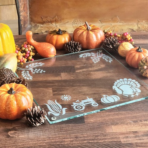 Fall Trivet - Etchworld.com - Glass Etching Supplies Superstore