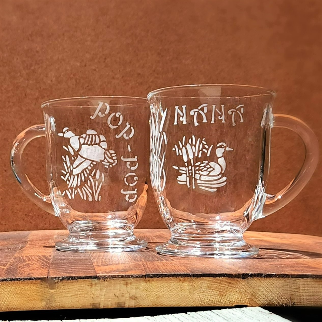 Nana & Pop-Pop Duck Mugs - Etchworld.com - Glass Etching Supplies ...