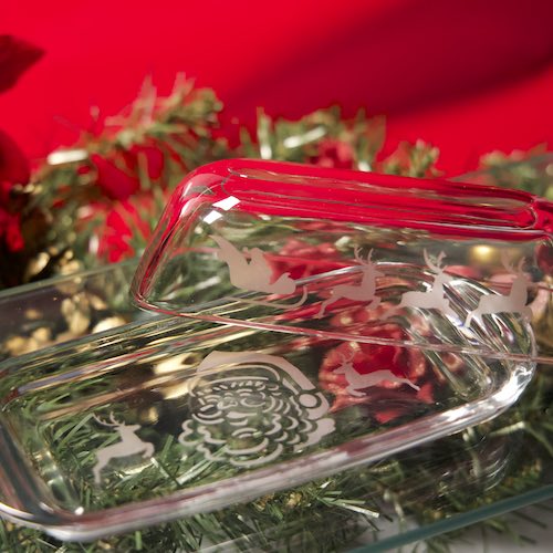 Yummy for Santa Baking Dish - Etchworld.com - Glass Etching Supplies ...